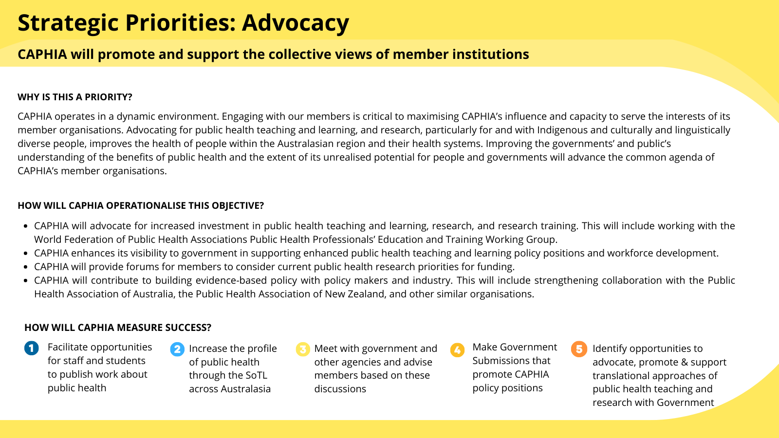 Advocacy • Council of Academic Public Health Institutions Australasia
