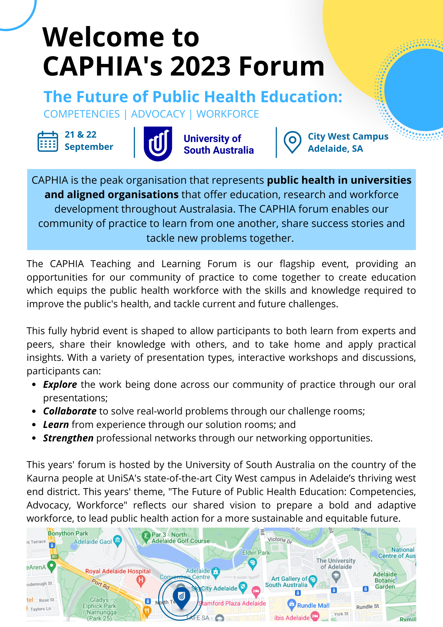 Forum Program • Council of Academic Public Health Institutions Australasia