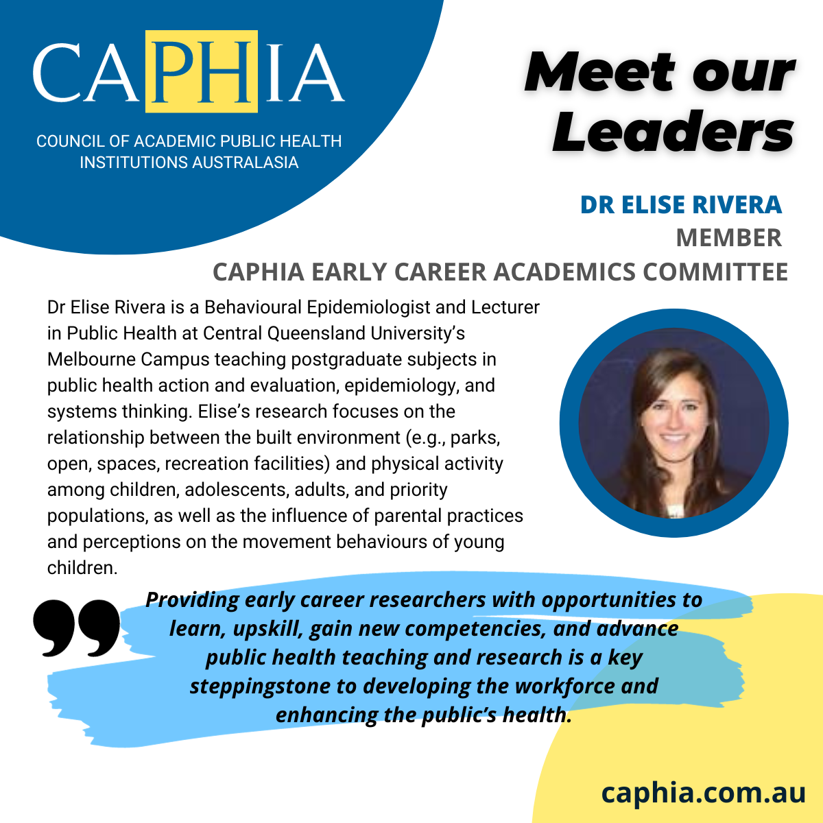 Early Career Academics • Council of Academic Public Health Institutions ...